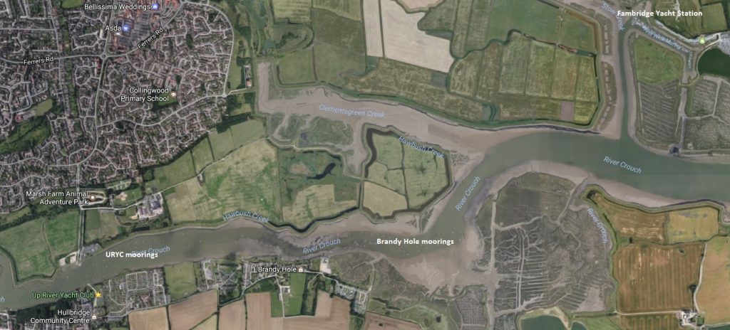 Map of upper roach - Up River Yacht Club